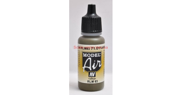 Vallejo Model Air 71011 Модельна акрилова фарба RLM83 Dark Green 17 мл.